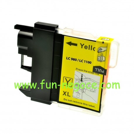 Cartouche compatible LC1100 / LC980 Y - www.fun-negoce.be